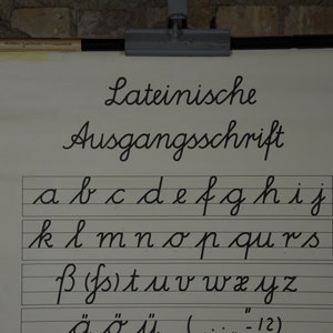 Cursive Alphabet, German Language, Letters: Original Vintage 1950s ...