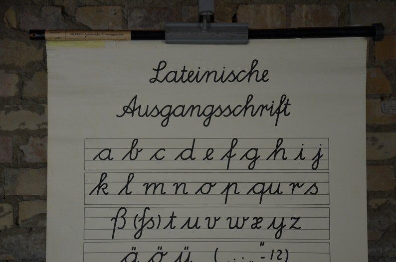 Cursive Alphabet German Language Letters: Original Vintage - Etsy