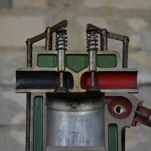 Four-stroke Single Cylinder Engine: Original Vintage 1950s German ...