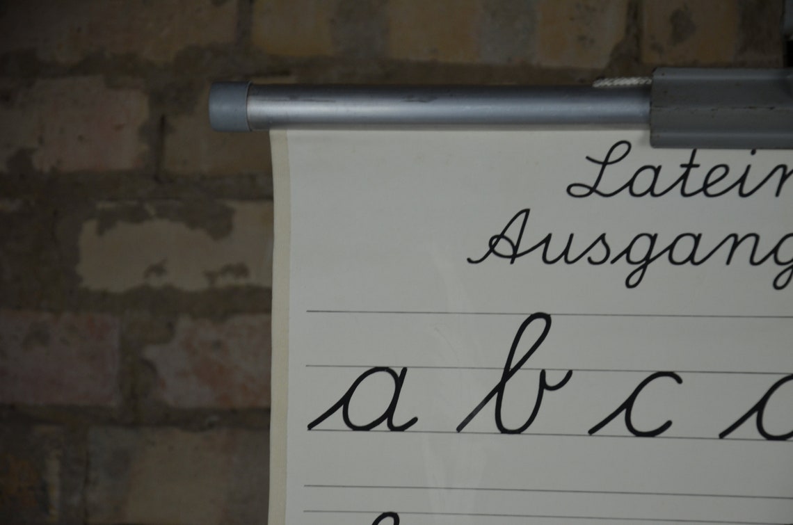 Lowercase Cursive Alphabet: Original Vintage 1970s Small - Etsy