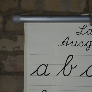Lowercase Cursive Alphabet: Original Vintage 1970s Small School Wall ...