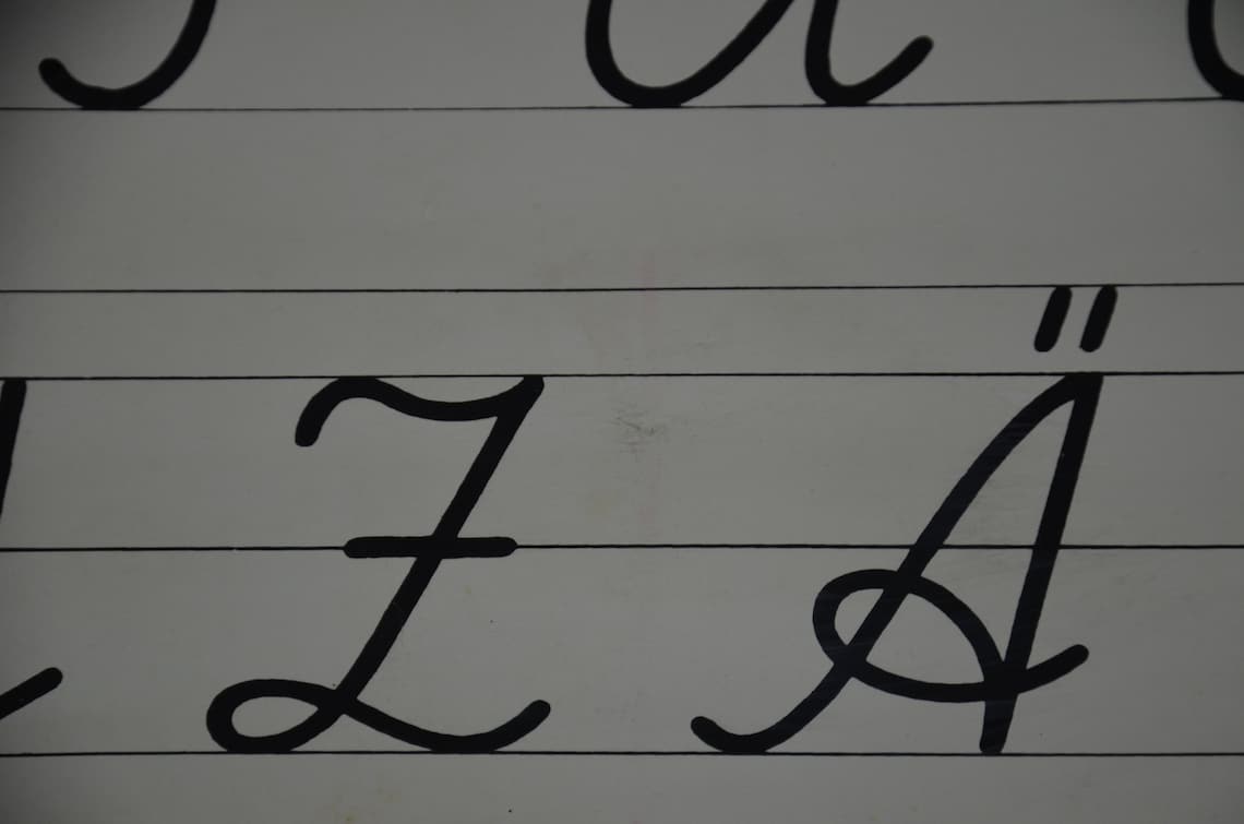 Uppercase Cursive Alphabet: Original Vintage 1970s Small - Etsy