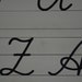 Uppercase Cursive Alphabet: Original Vintage 1970s Small School Wall ...