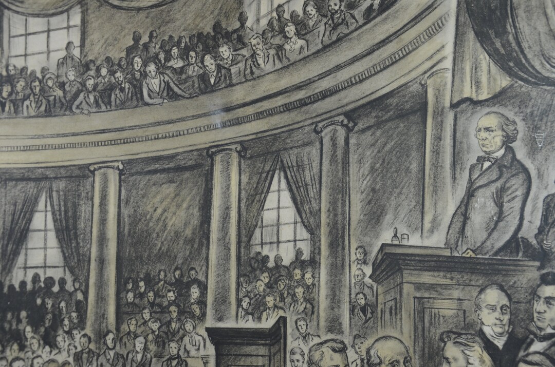 Original Antique Poster School Wall Chart German History Democracy ...