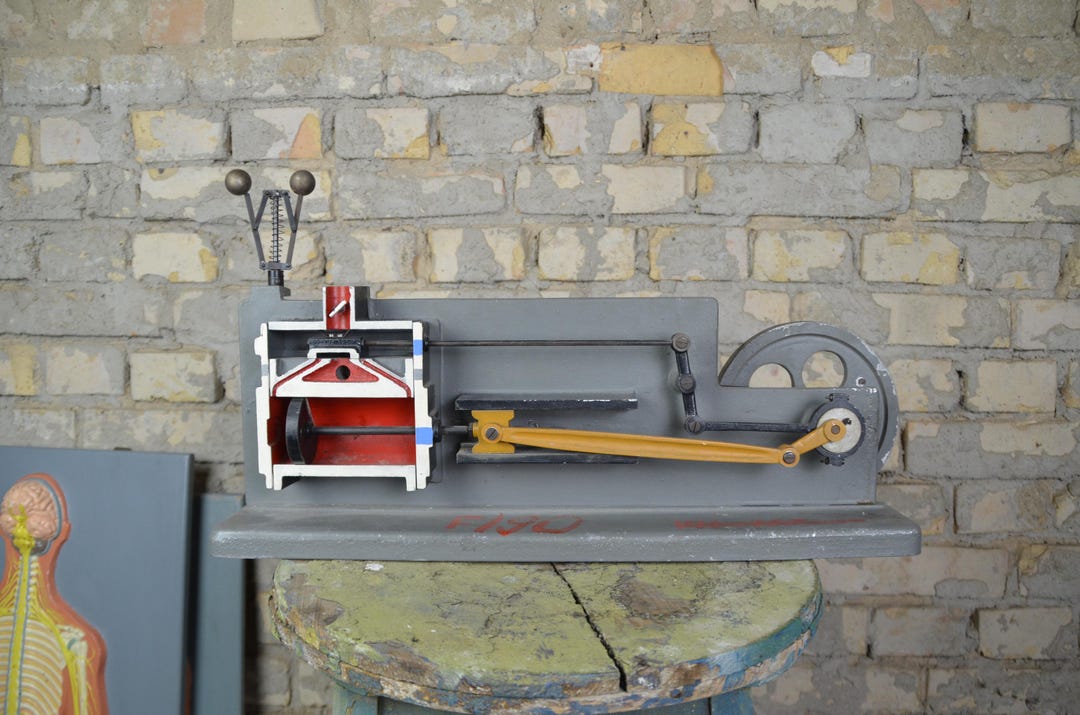 Exceptional Steam Engine Cutaway Model: Original Antique 1950s Czech ...