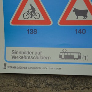 1970s Danger Road Signs, Autobahn, Germany: Original Vintage School ...