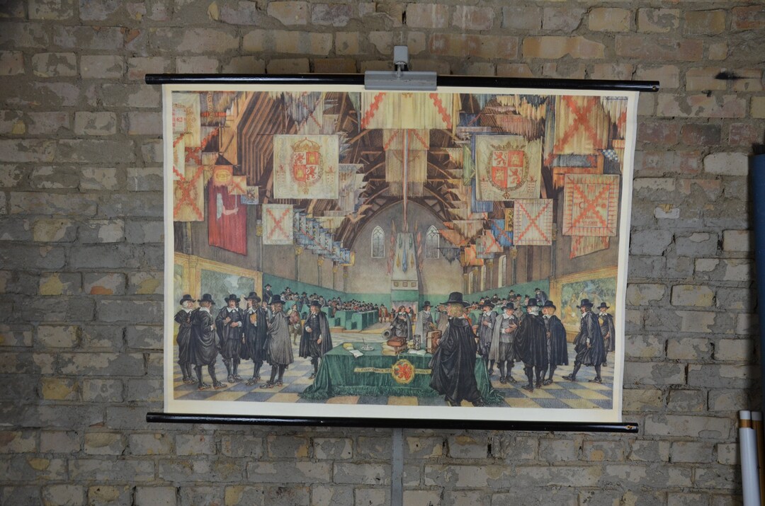 Dutch Parliament, 1700s, Amsterdam: Original Vintage 1960s German ...