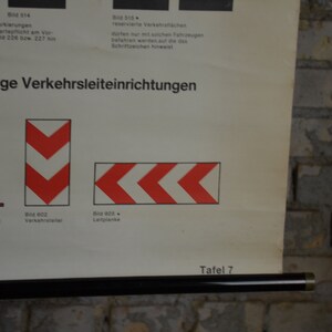 Road Markings: Original Vintage 1960s German Educational Poster School ...