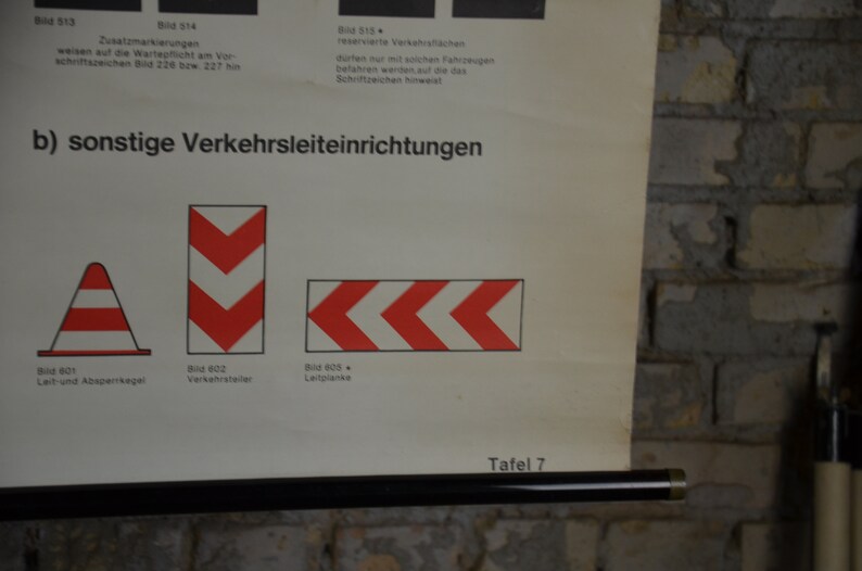 Road Markings: Original Vintage 1960s German Educational - Etsy