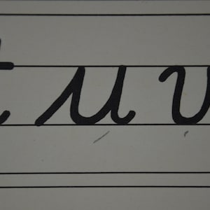 Cursive Alphabet, German Language, Letters: Original Vintage 1950s ...