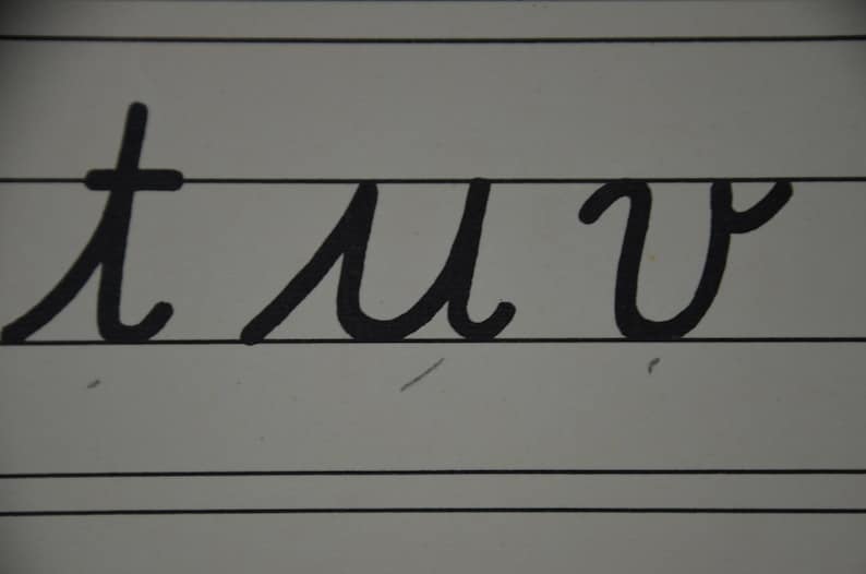 Cursive Alphabet German Language Letters: Original Vintage - Etsy