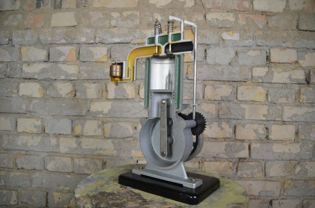 Four-stroke Single Cylinder Engine: Original Vintage 1950s German ...