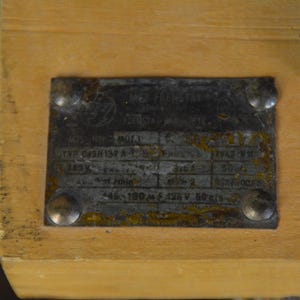 Electric Motor & Capacitors, Vintage Cutaway Model: Original 1950s ...