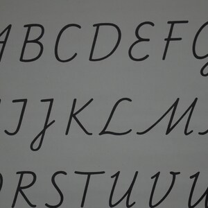 German Alphabet, Cursive Letters: Original Vintage 1980s Large School ...