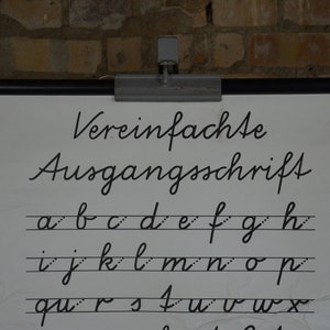 Cursive German Alphabet, Letters: Original Vintage 1970s Small School ...