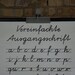 Cursive German Alphabet Letters: Original Vintage 1970s Small - Etsy