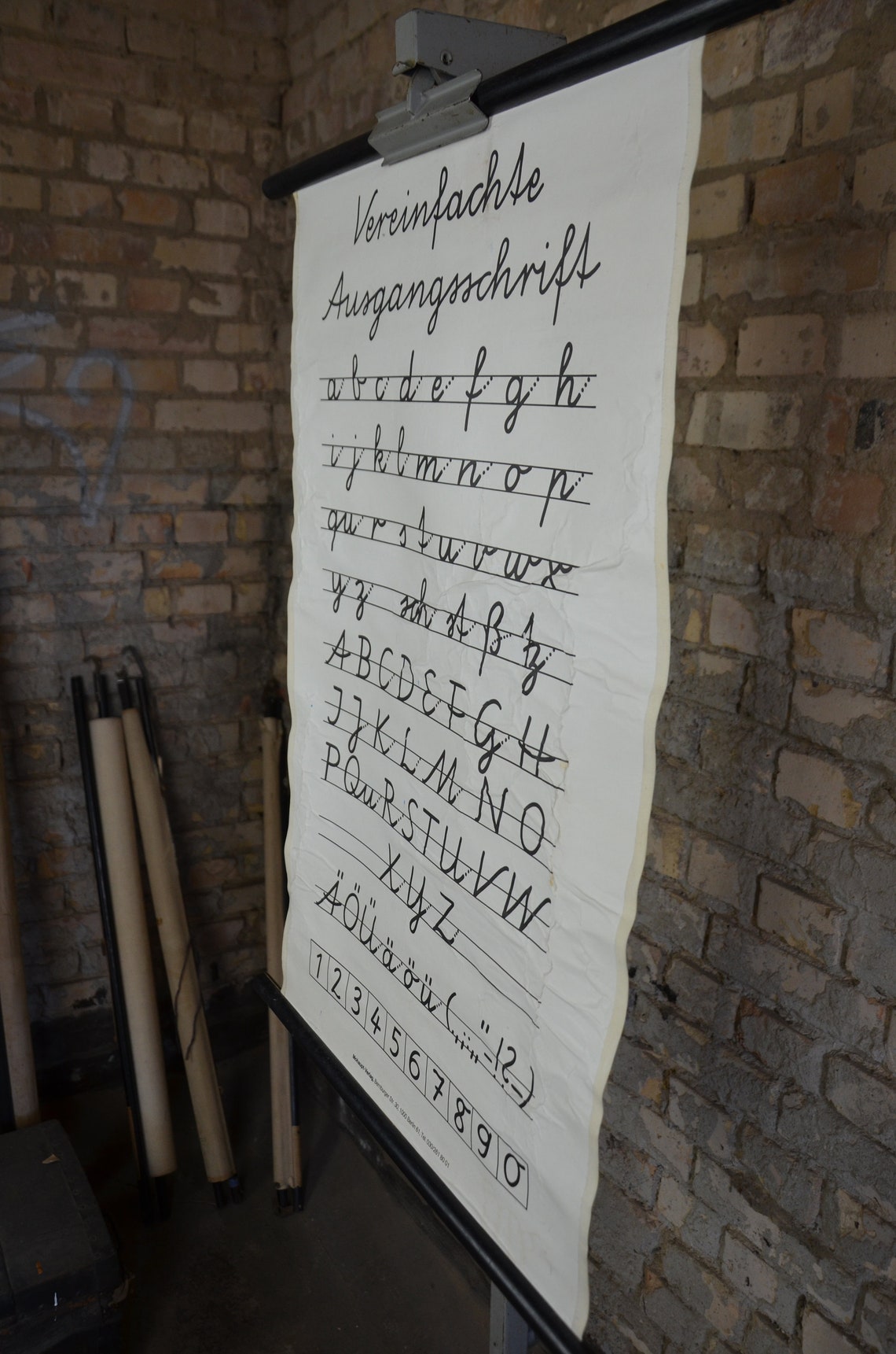 Cursive German Alphabet Letters: Original Vintage 1970s Small - Etsy