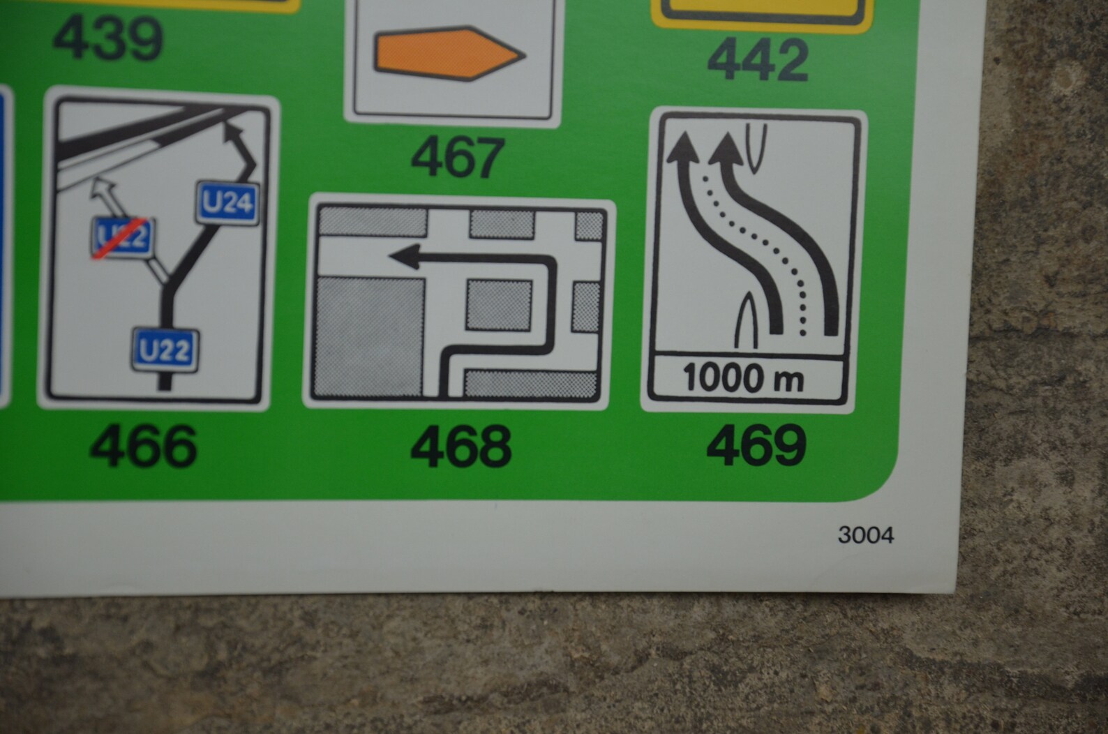 1970s Road Signs, Autobahn, Germany: Original Vintage Large School Wall ...