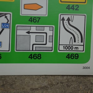 1970s Road Signs, Autobahn, Germany: Original Vintage Large School Wall ...