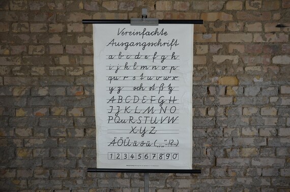 Cursive Latin Alphabet: Original Vintage 1970s Small School - Etsy