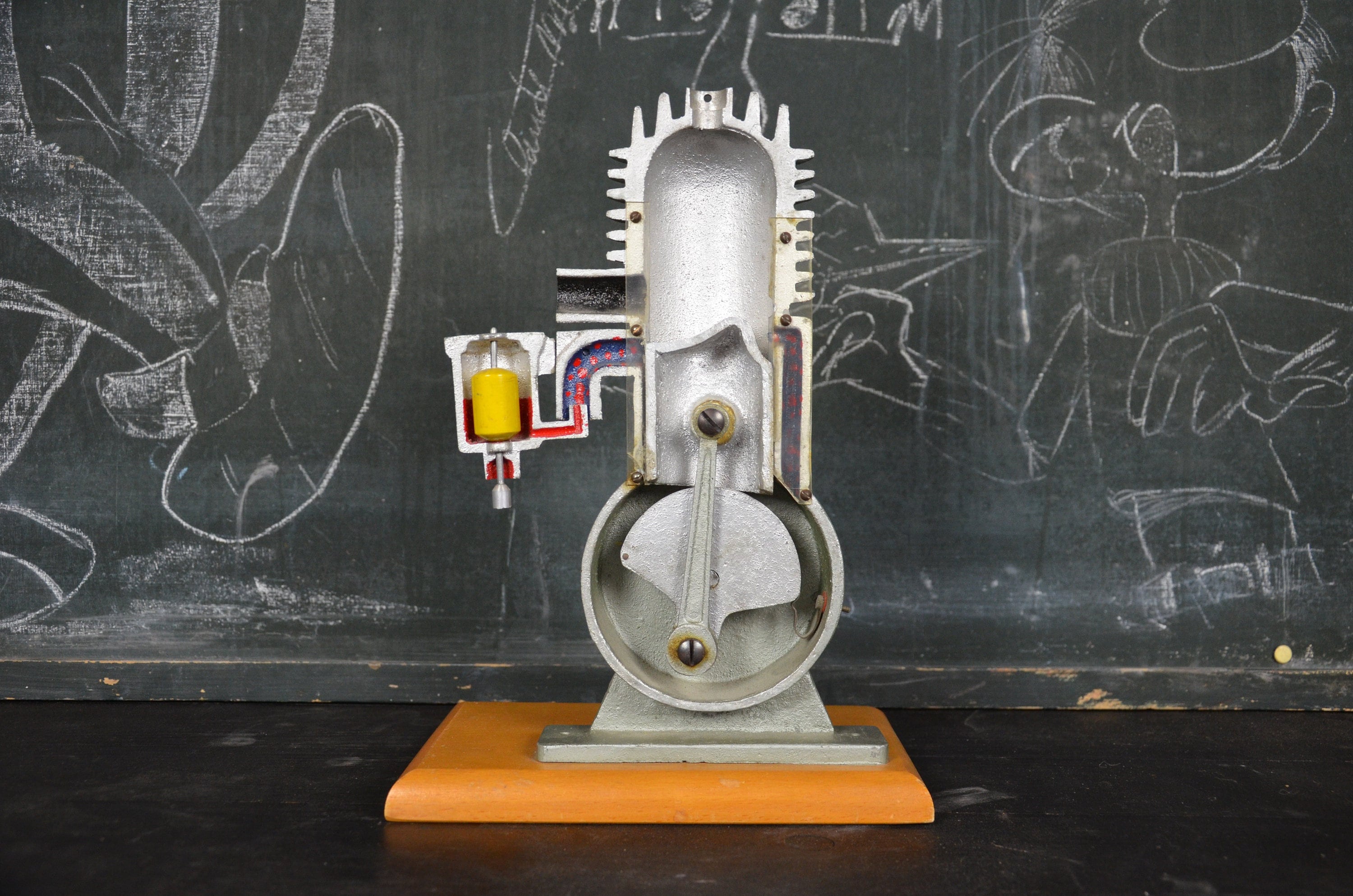 Single Cylinder Petrol Engine: Original Vintage 1950s German ...