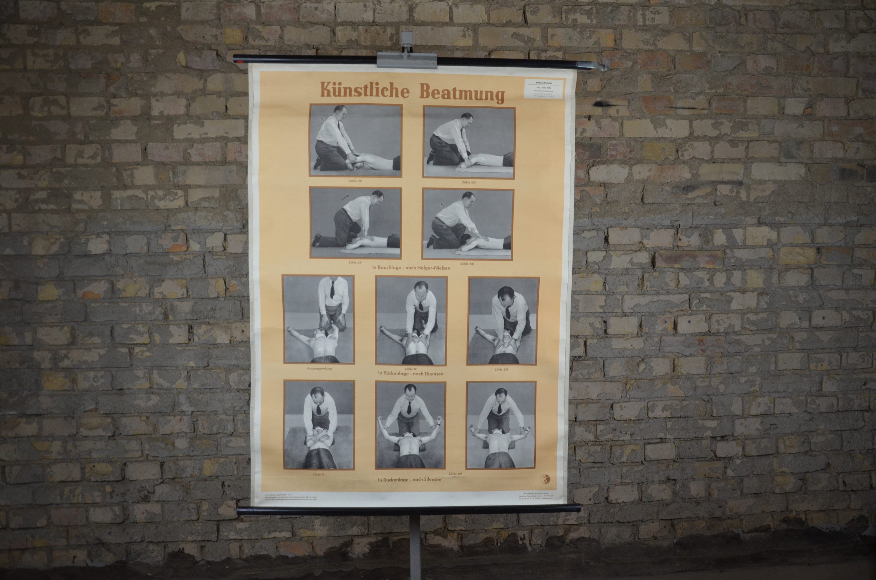 First Aid Resuscitation, CPR, Rescue Breathing: Original Vintage 1950s ...