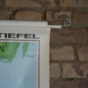 Map of German Speaking Countries: Original Vintage 1980s Educational ...