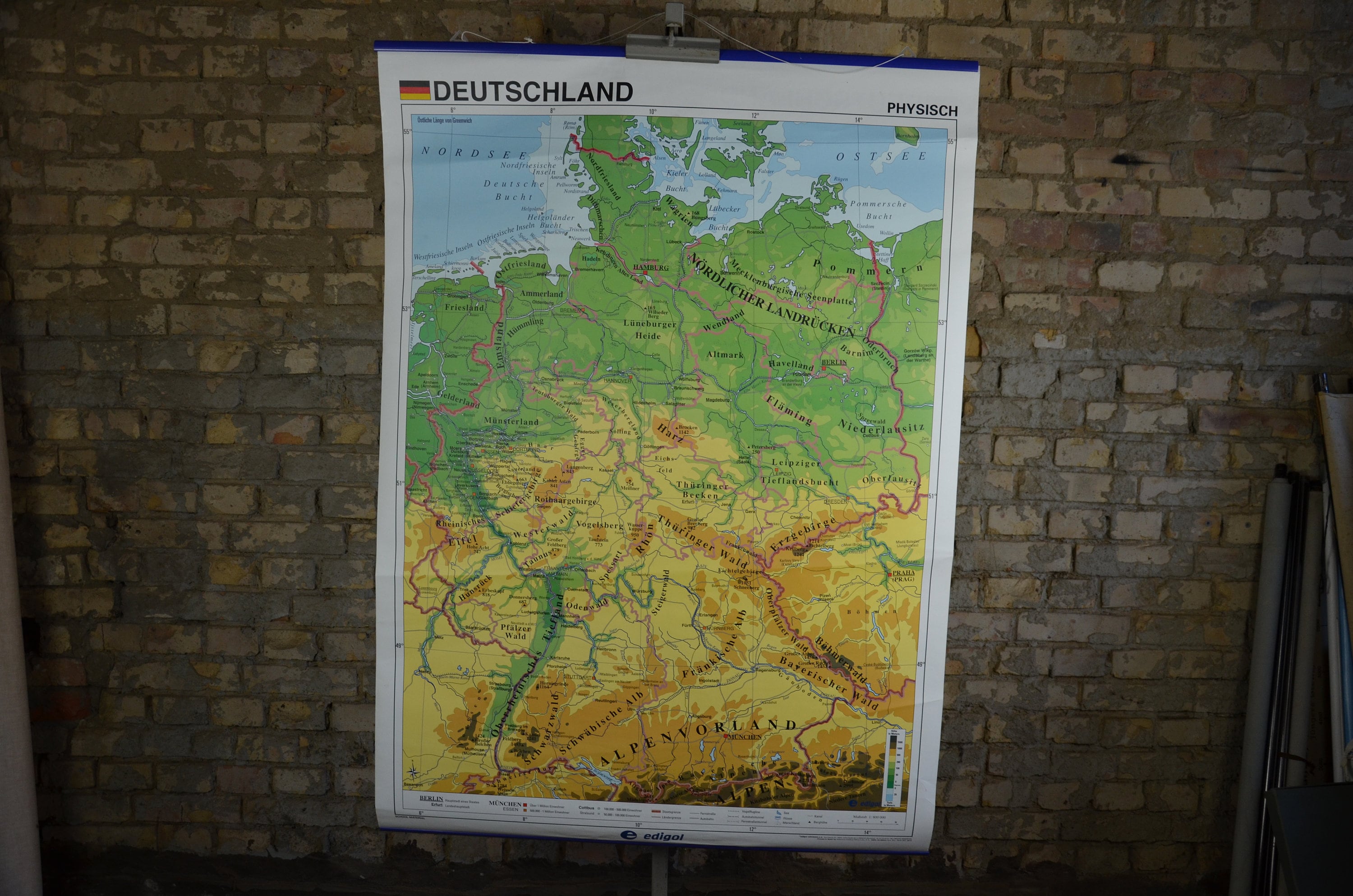 Topgraphic / Political Map of Germany: Original Vintage 2000s ...