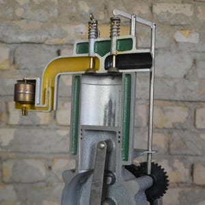 Four-stroke Single Cylinder Engine: Original Vintage 1950s German ...