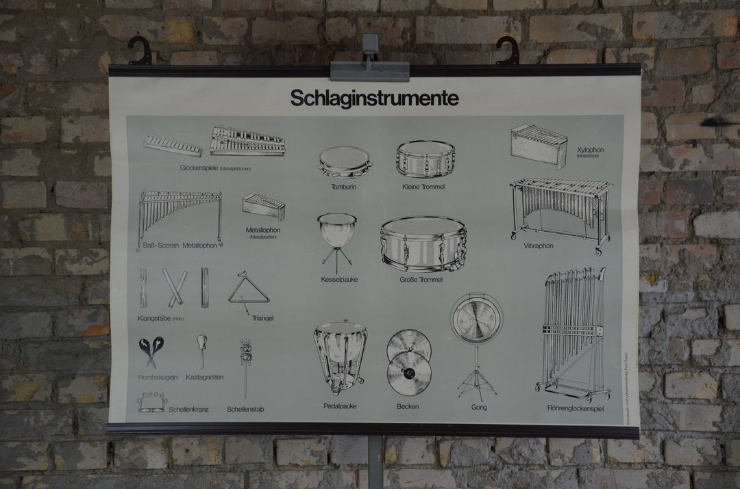 Percussion Musical Instruments: Original Vintage 1970s Austrian ...