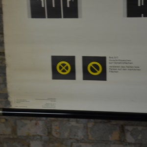 Road Markings: Original Vintage 1960s German Educational Poster School ...