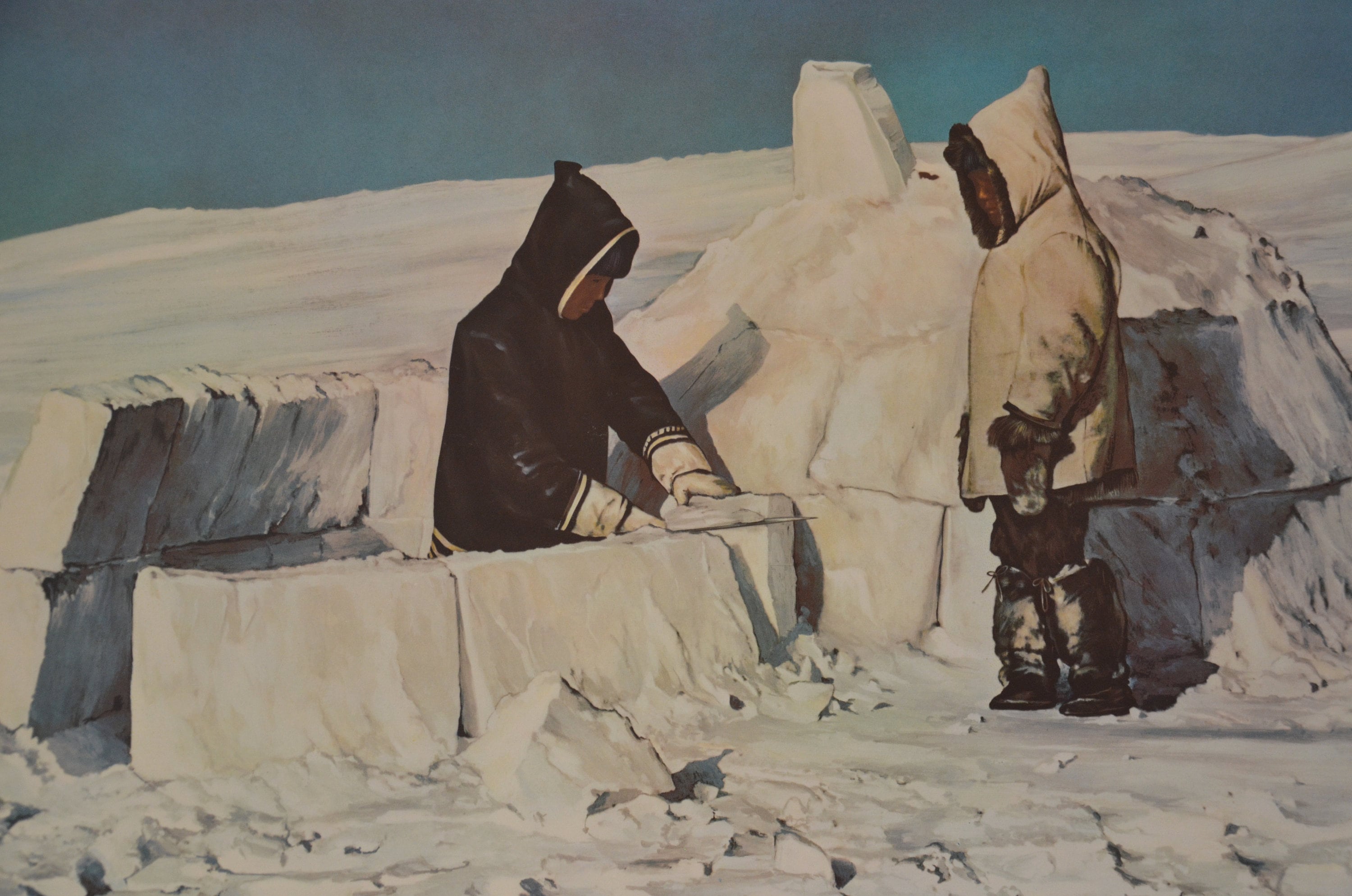 Igloo, Arctic, Eskimo: Original Vintage 1970s German Educational School ...
