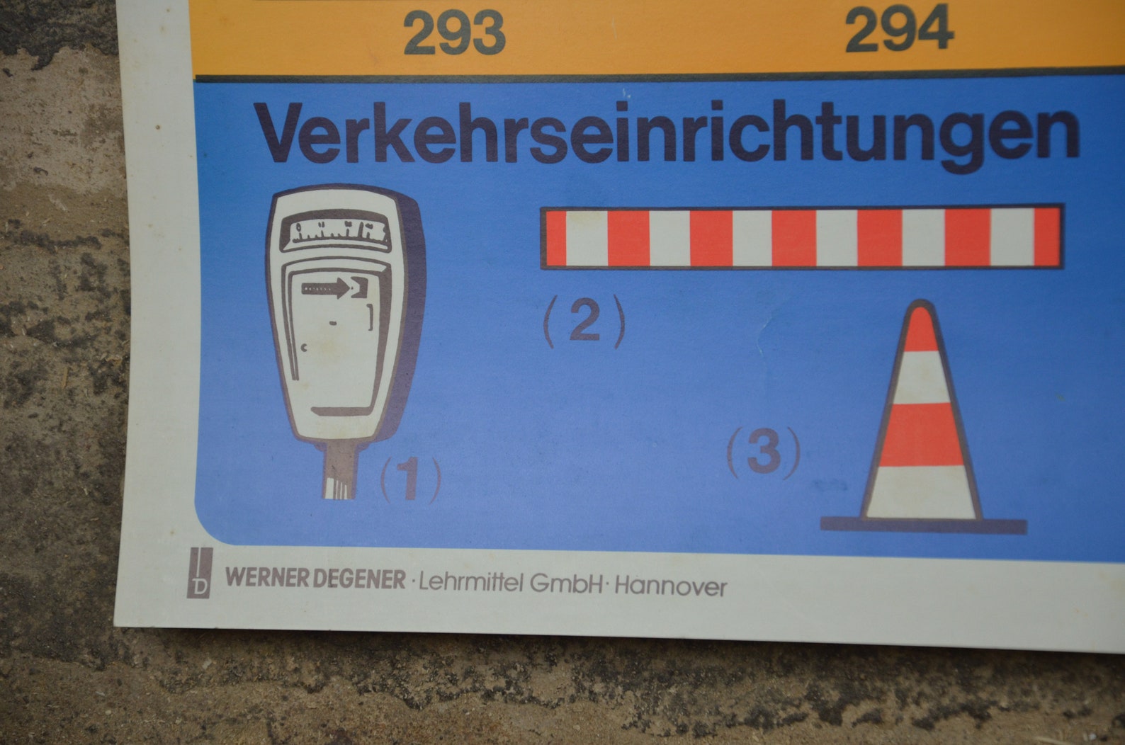 Traffic Signs, Autobahn, East Germany: Original Vintage 1970s School ...
