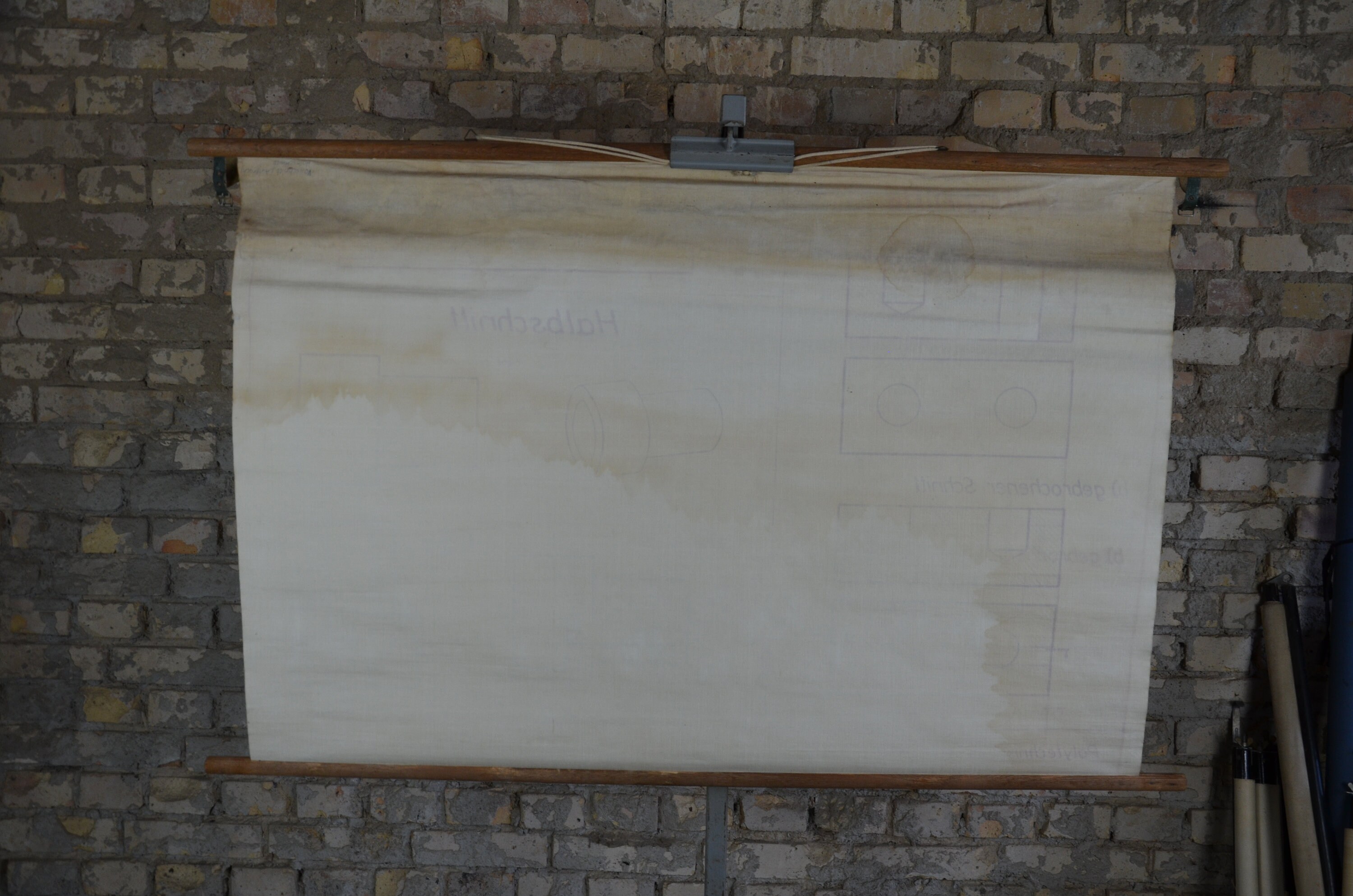 Cross-sections in Technical Drawings, Engineering: Original Vintage ...