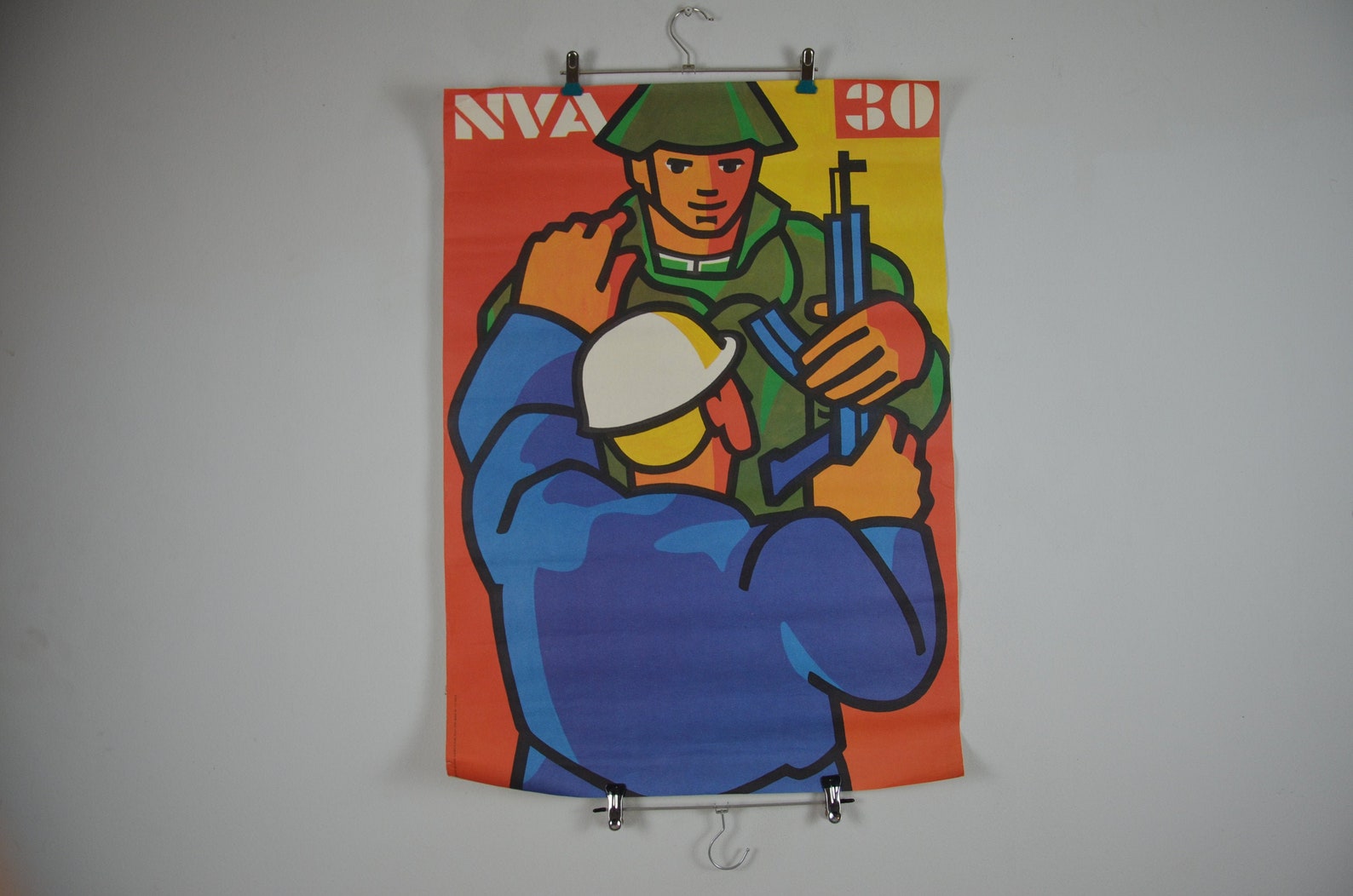Original 1985 Vintage GDR Propaganda Poster Socialist Realism - Etsy