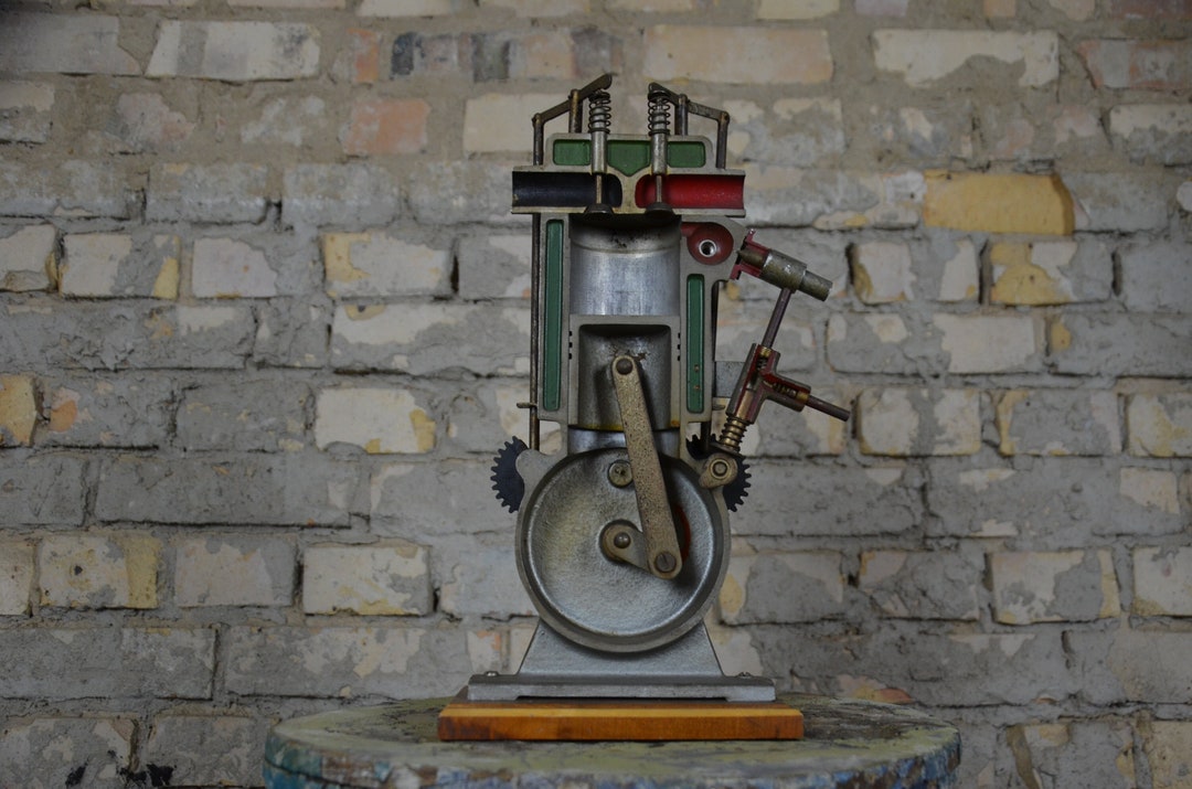 Four-stroke Single Cylinder Engine: Original Vintage 1950s German ...
