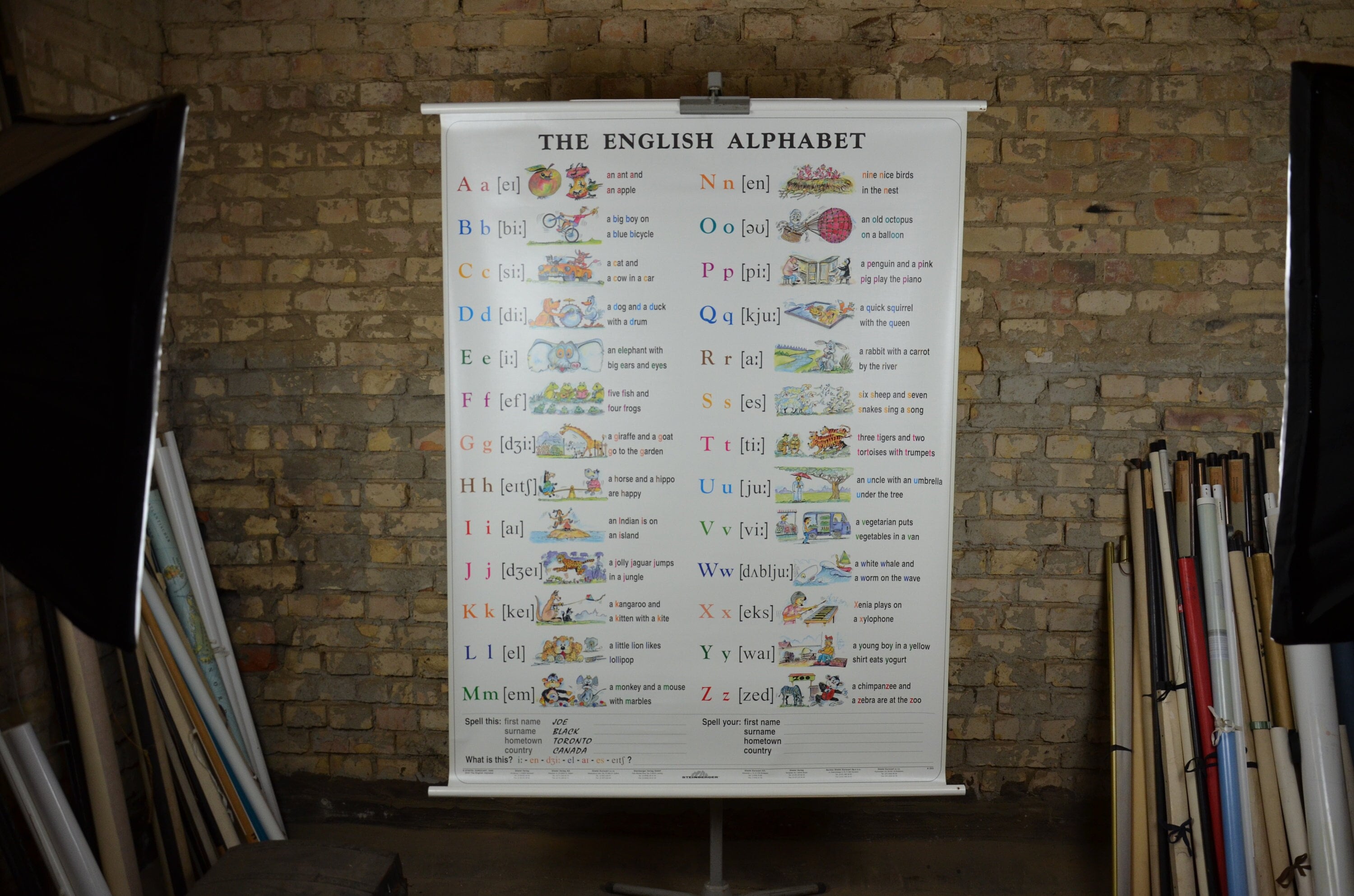 Illustrated English Alphabet Phonetics: Original Vintage - Etsy