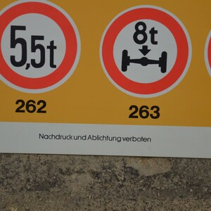 1970s Warning Road Signs, Autobahn, Germany: Original Vintage School ...