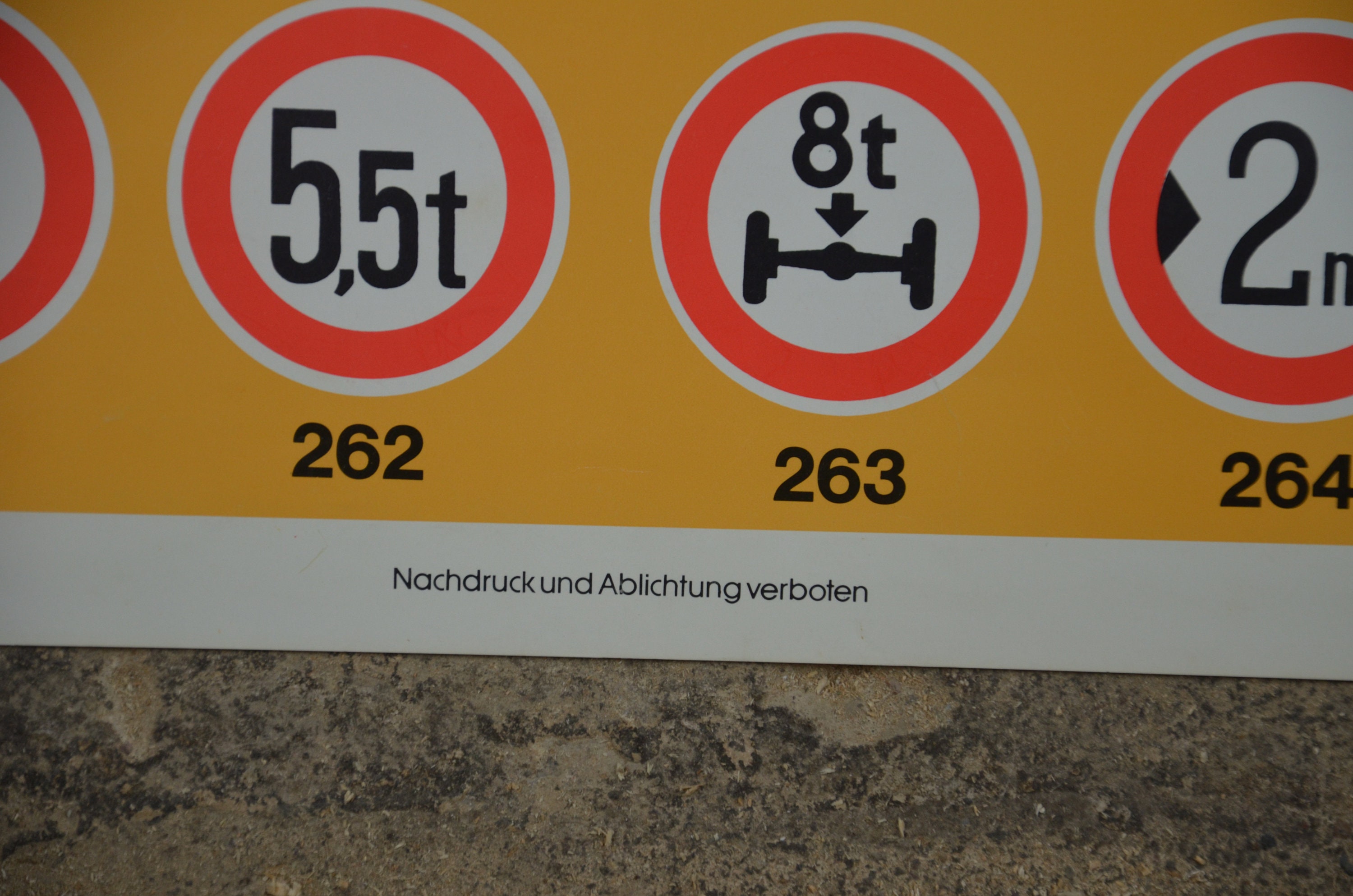 1970s Warning Road Signs, Autobahn, Germany: Original Vintage School ...