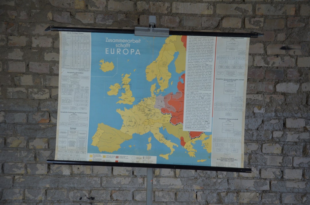Unification of Europe, EWR, EU Predecessor: Original Vintage 1950s ...