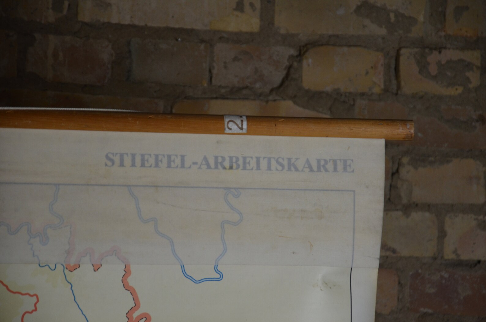 Large Classroom Map of Baden-württemberg, Germany: Original Vintage ...