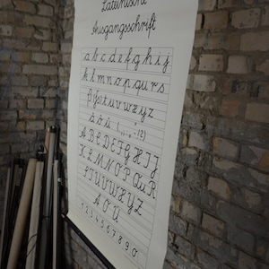 Cursive Alphabet, German Language, Letters: Original Vintage 1950s ...