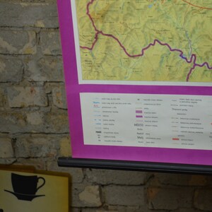 Okres district Opava, Huge 1980s Map: Original Vintage Czech ...