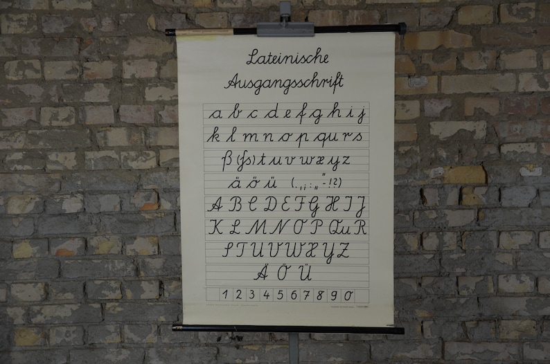 Cursive Alphabet German Language Letters: Original Vintage - Etsy