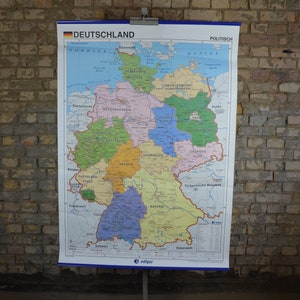 Topgraphic / Political Map of Germany: Original Vintage 2000s ...