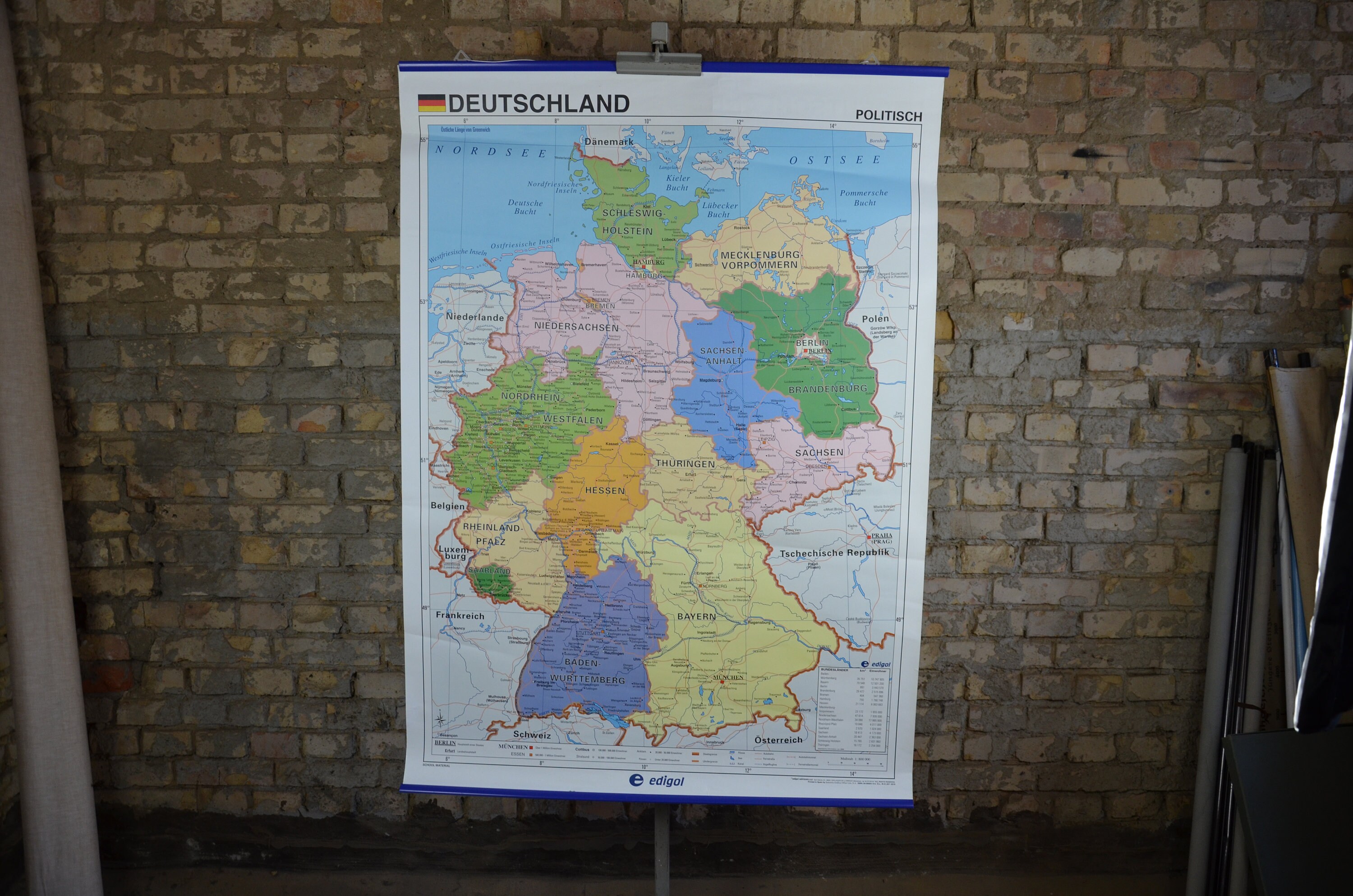 Topgraphic / Political Map of Germany: Original Vintage 2000s ...