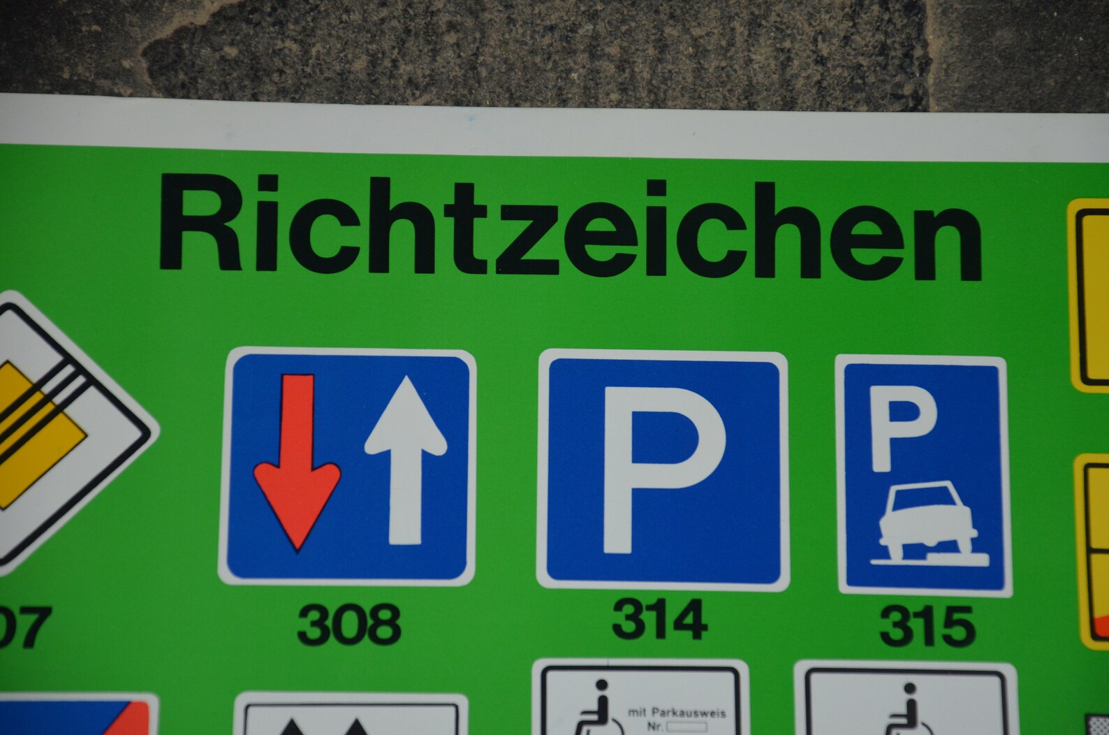 1970s Road Signs, Autobahn, Germany: Original Vintage Large School Wall ...