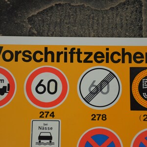 Traffic Signs, Autobahn, East Germany: Original Vintage 1970s School ...