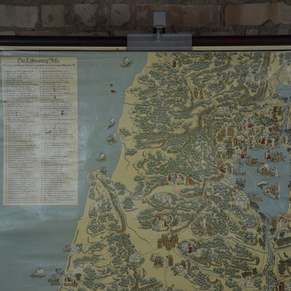 Bible Map Poster - Etsy