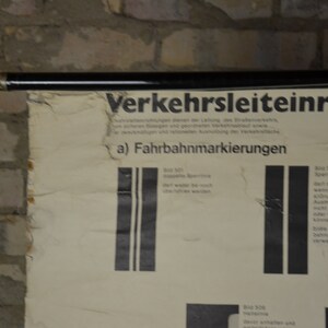 Road Markings: Original Vintage 1960s German Educational Poster School ...